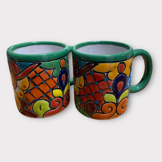 Mexican Talavera Cups - Mexican Pottery Hand Painted Mug | MexDecor