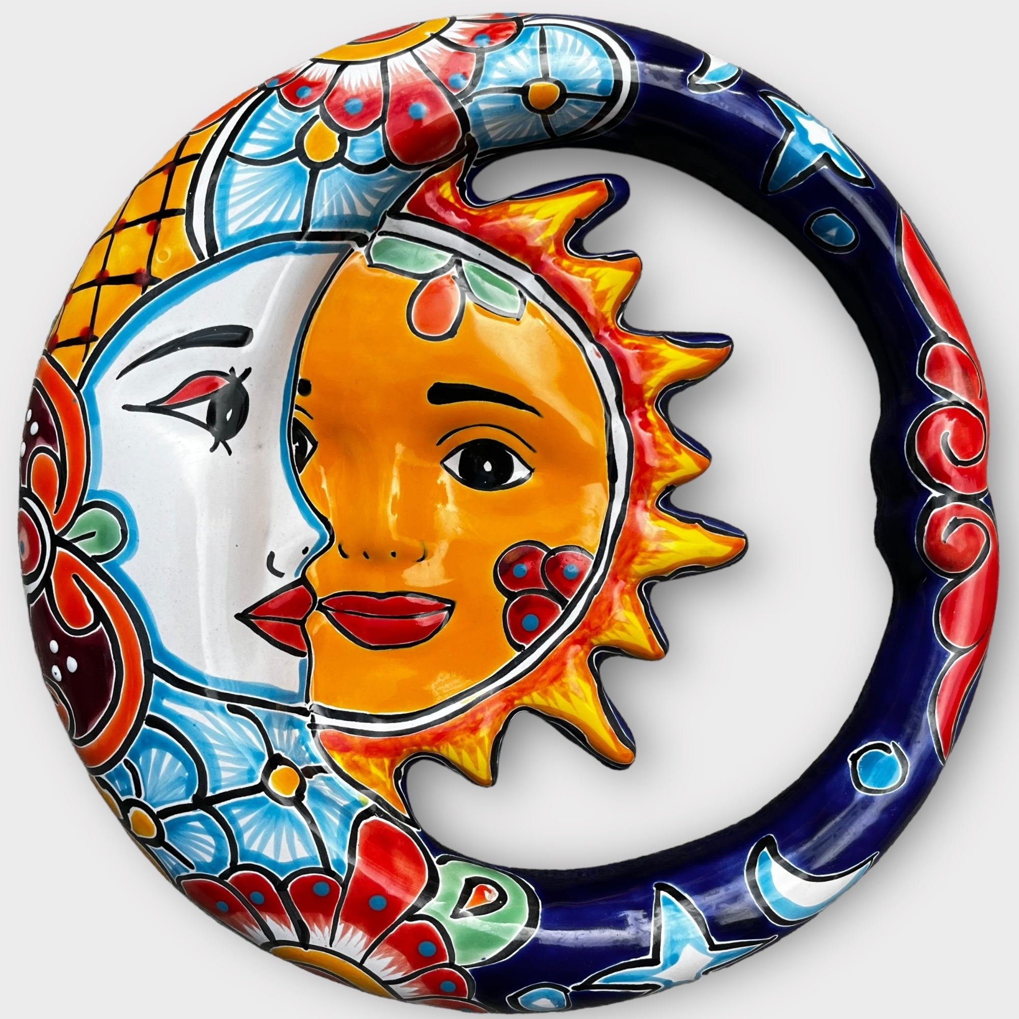 Talavera Sun, Moon, Eclipse | Mexican Garden Pottery | MexDecor – Page 2