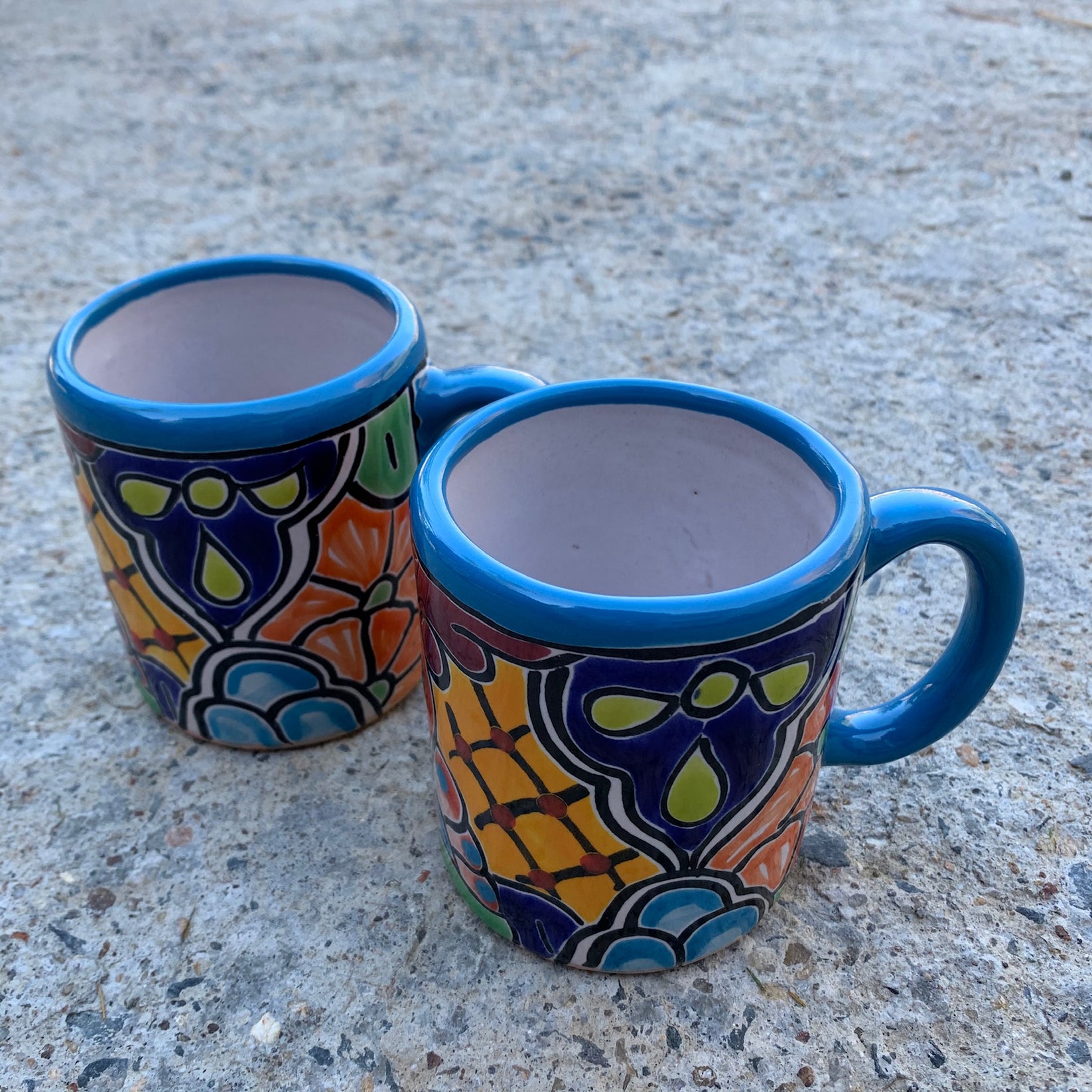 Mexican Talavera Cups - Mexican Pottery Hand Painted Mug | MexDecor