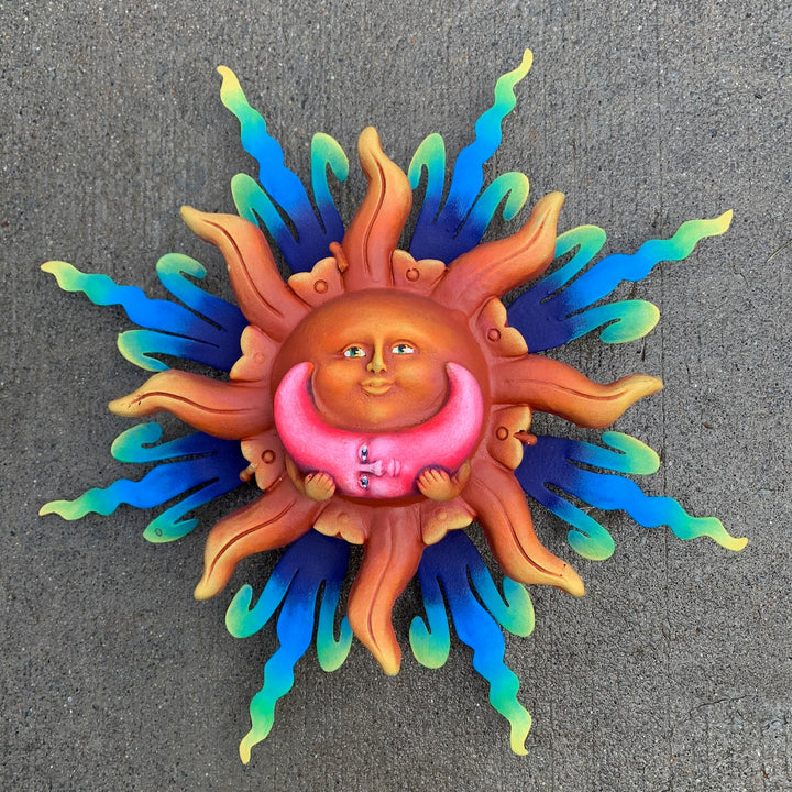 Celestial Metal Sculptures | Wall Suns, Moons and Eclipses | MexDecor