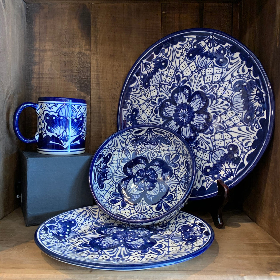 Mexican Talavera Dinnerware - Pottery Plate, Bowl, Dish Art | MexDecor