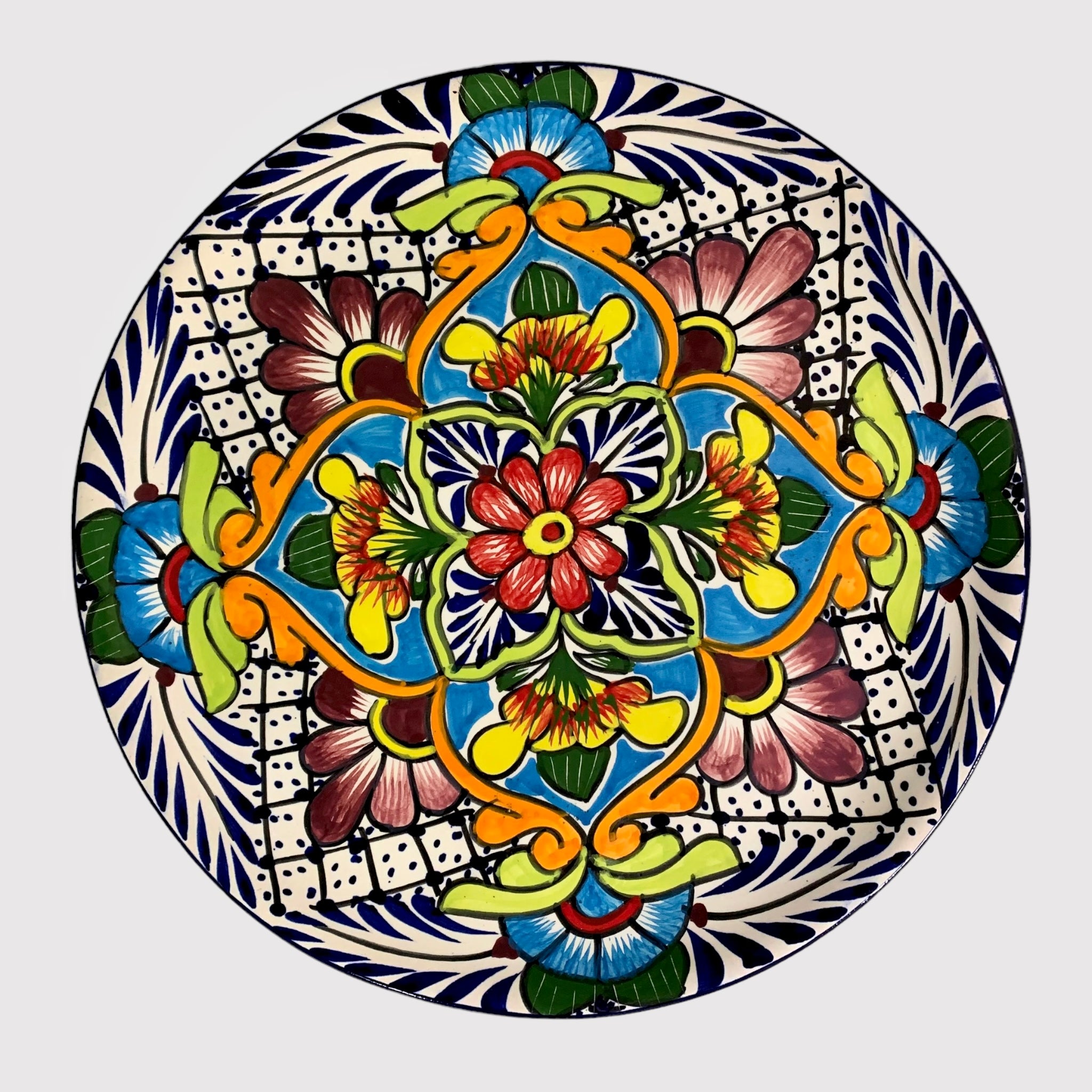 Mexican Talavera Botanical Dinnerware - Pedro Alba Pottery | MexDecor