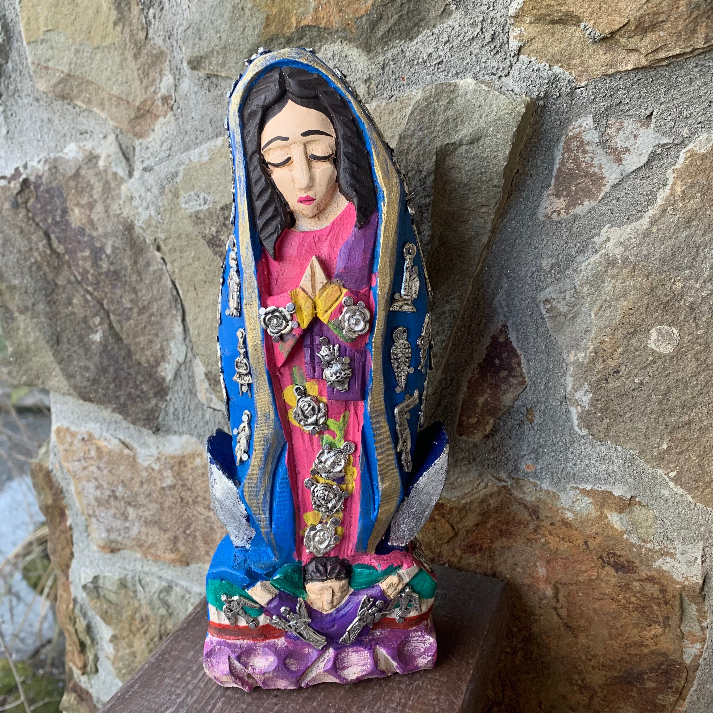 Milagros Angel, Guadalupe, Saints Monks | Religious Figures | MexDecor
