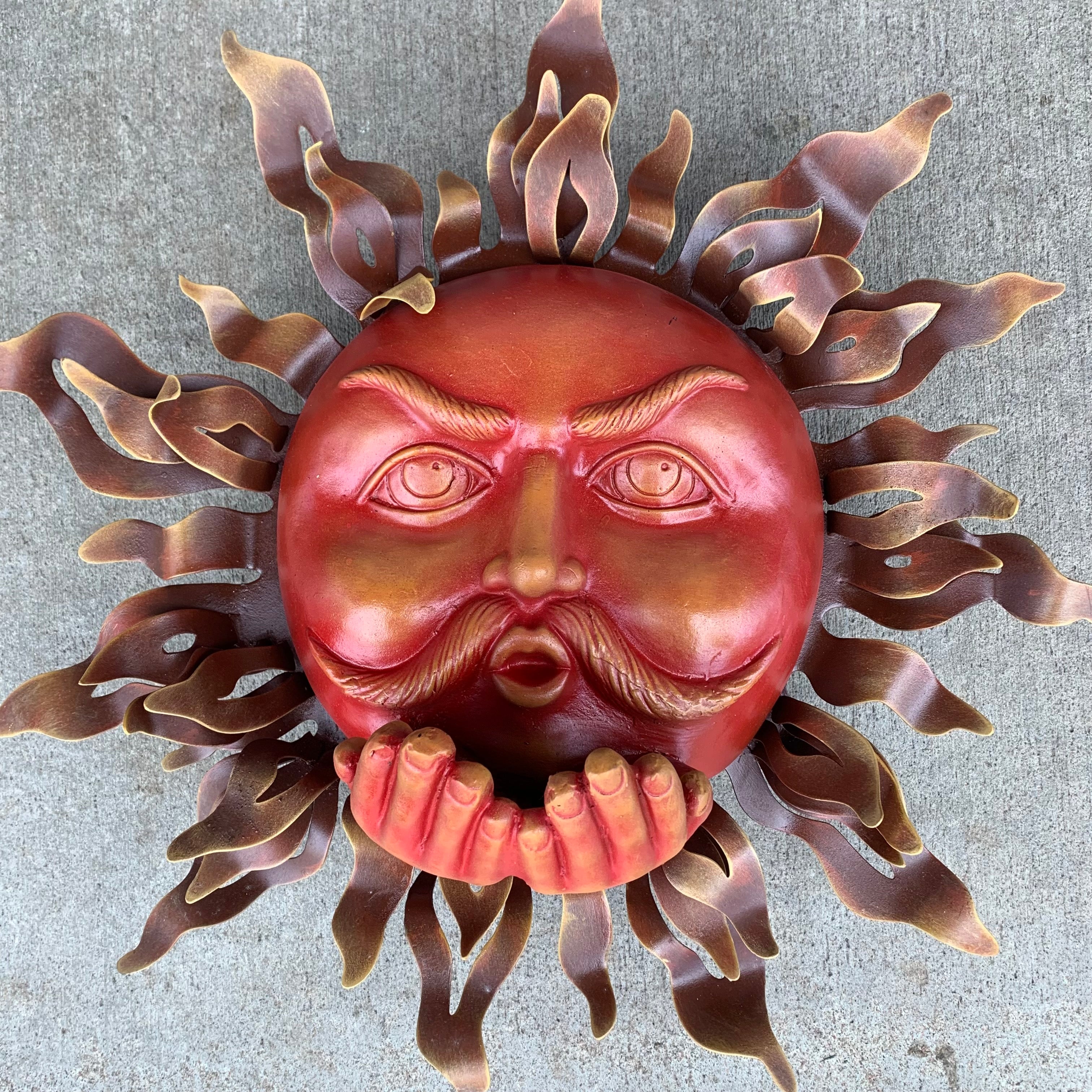 Celestial Metal Sculptures | Wall Suns, Moons and Eclipses | MexDecor ...